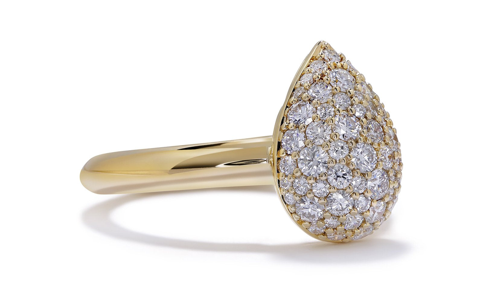 0.9ct D Flawless Diamond Ring set in 18K Yellow Gold - Kat Florence ...